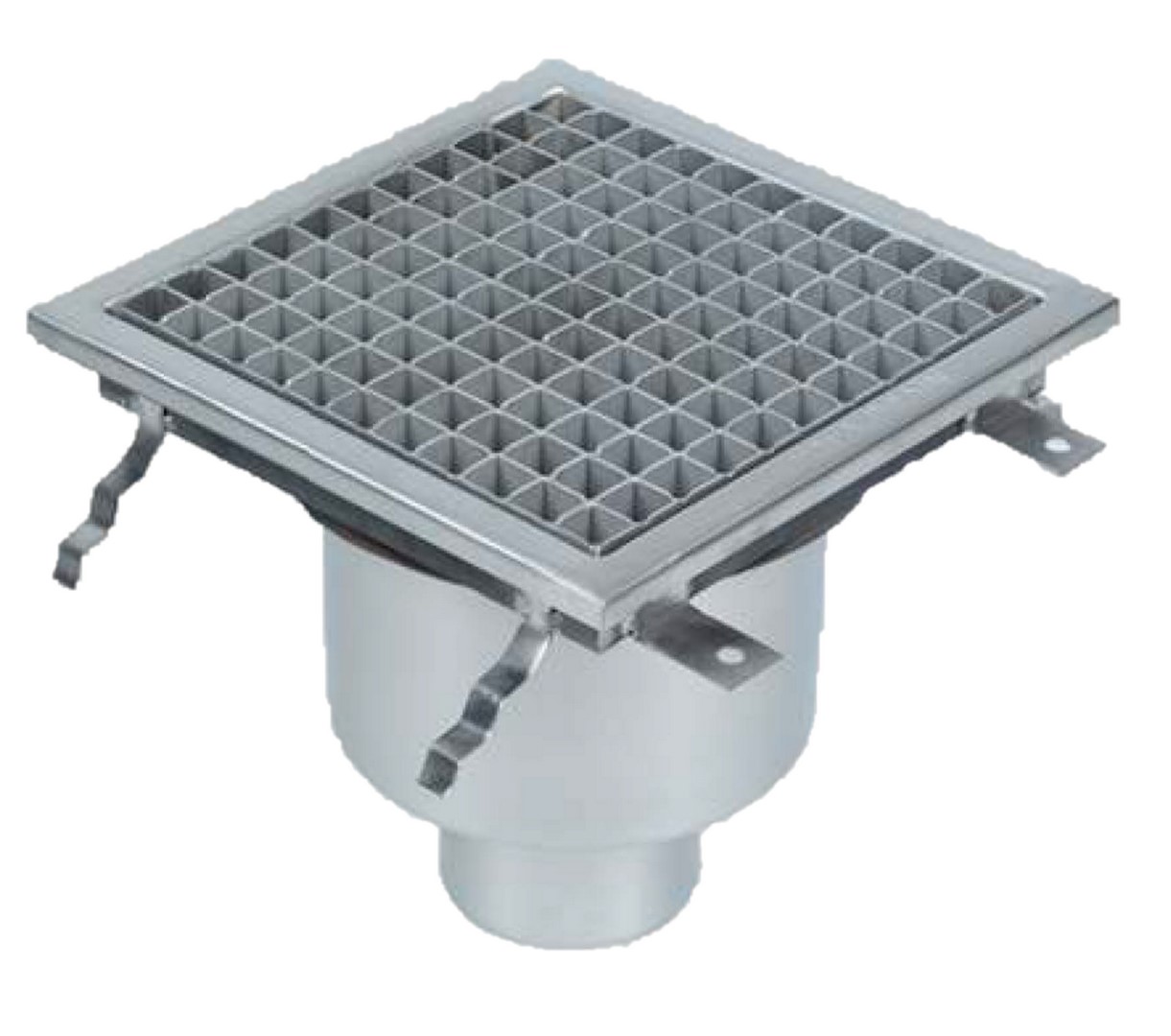 KOMPLE PASLANMAZ TAVALI STANDART SİFONLU ALTTAN ÇIKIŞLI YER SÜZGECİ ...